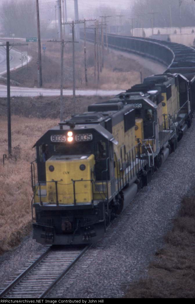 1418-16 C&NW eastbound DAPX coal loads